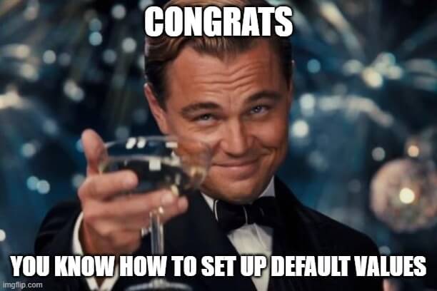 How To Set Up A TypeScript Interface Default Value 