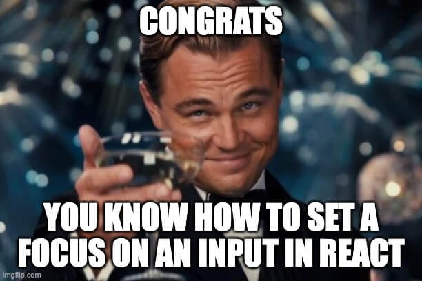 How To Set Focus On An Input In React 